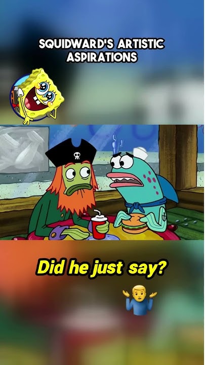 Ever seen a marble turn into a masterpiece? Watch Squidward's hilarious attempts at art! 🎨😂# ...