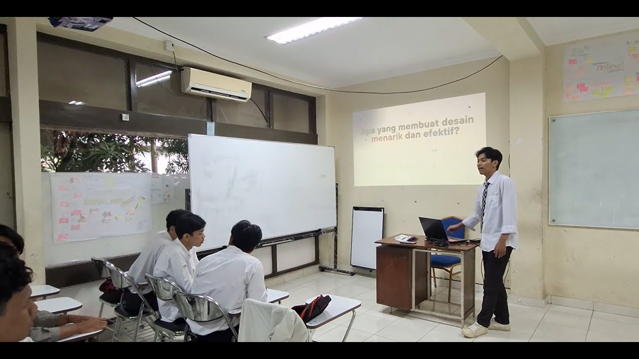 Mengajar dengan metode scramble dengan materi design grafis - YouTube