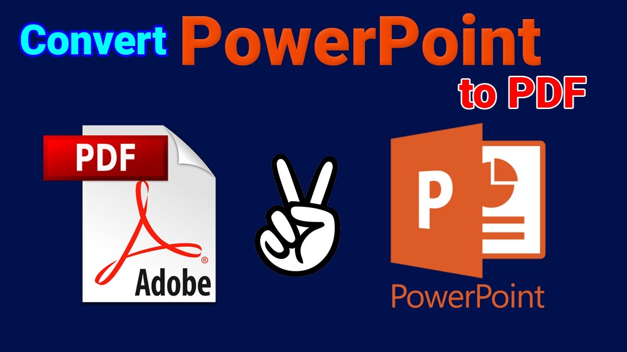How-To Convert PowerPoint Document into PDF [Easy way] // PDF to PPT ...
