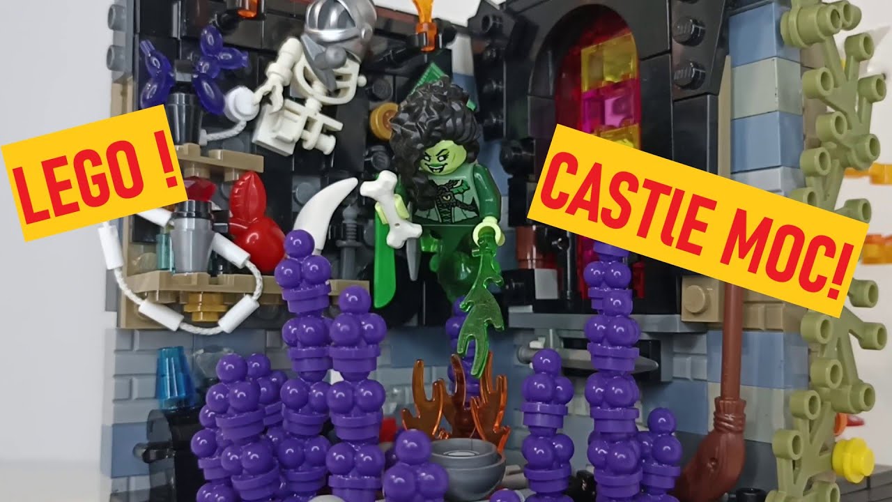 LEGO MOC Castle / Pracownia wiedźmy / Witch's workshop / Fantasy - YouTube