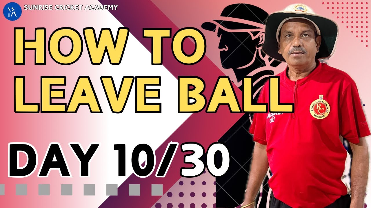 How to leave ball in cricket | frontfoot leave Backfoot leave BASICS ...