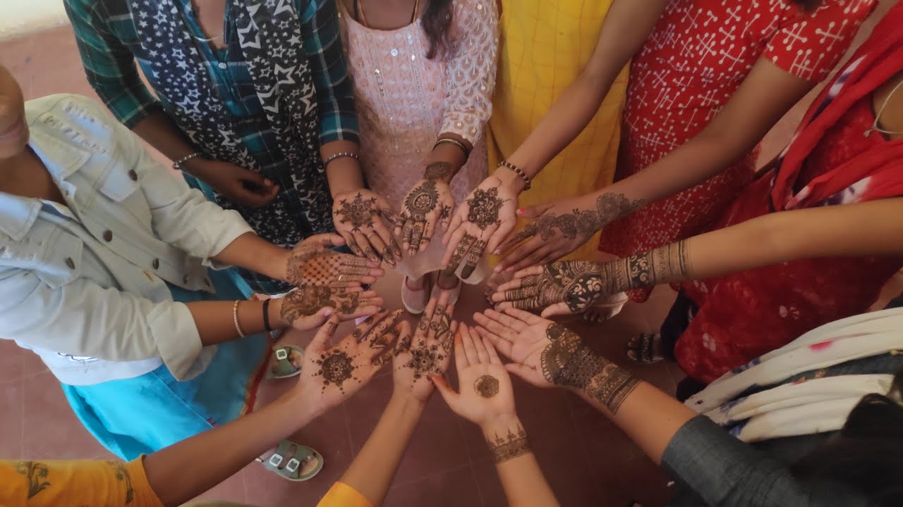 Mehandi workshop at ATDC HUBLI, for FD and SET candidates - YouTube