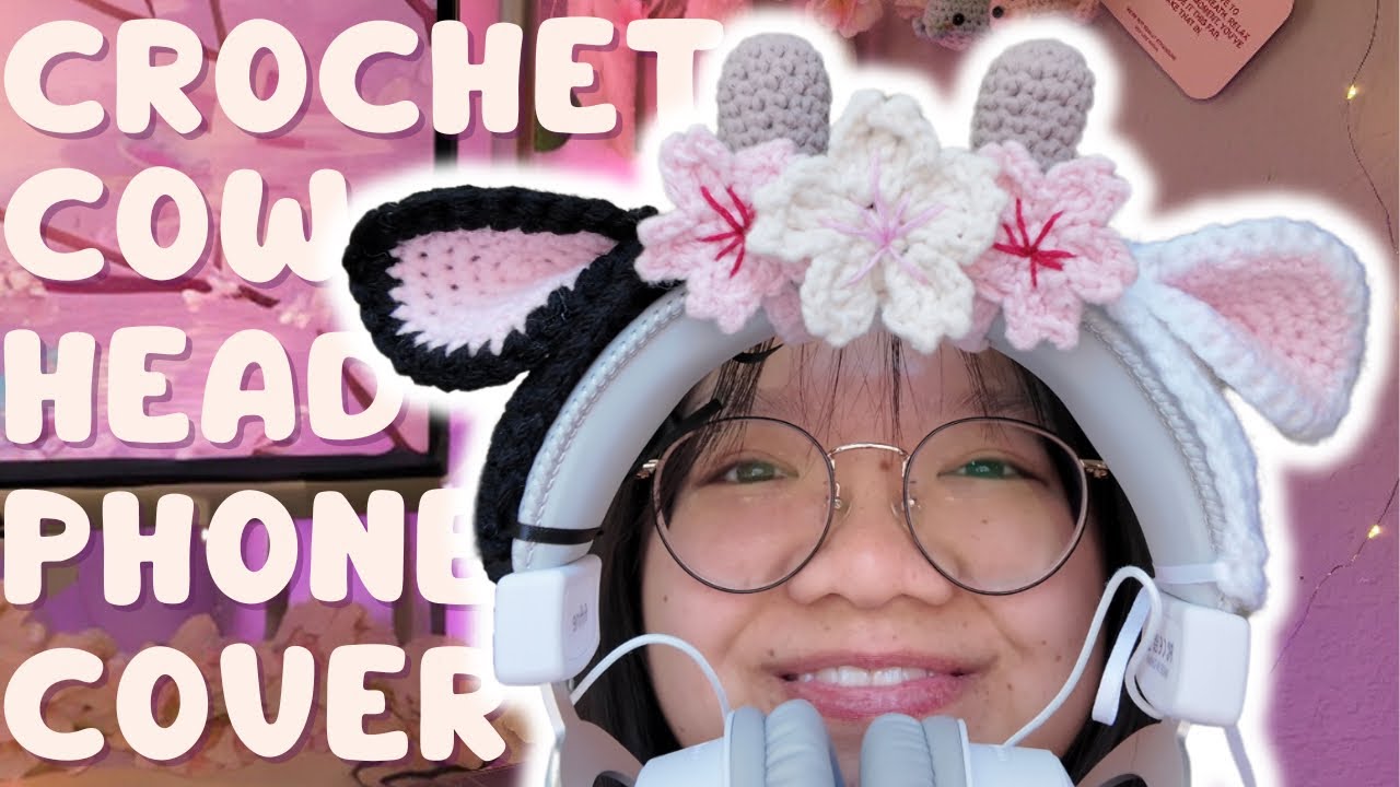 EASY Cow Headset | Crochet Headphone Cover - YouTube