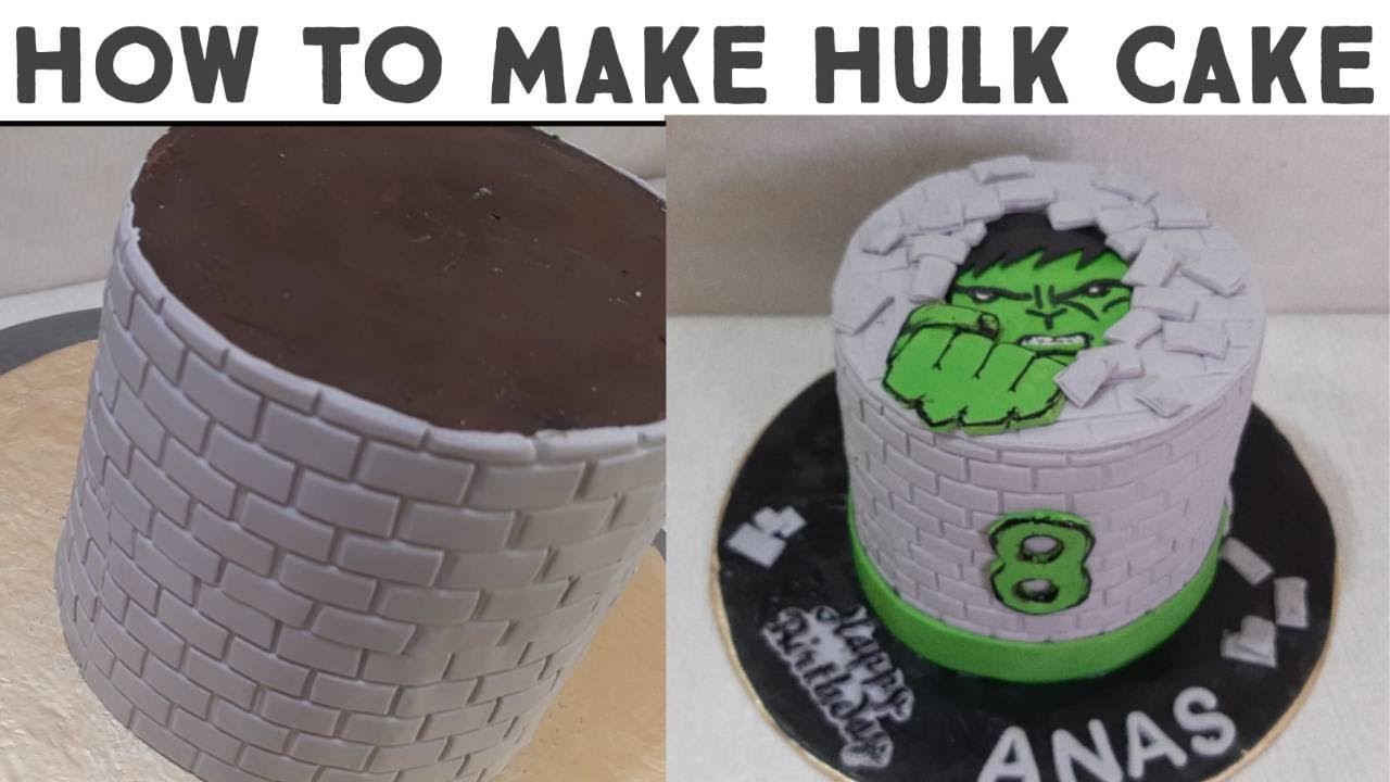 How To Make Hulk Cake | How To Make Hulk Face | Baking With Cakesh ...