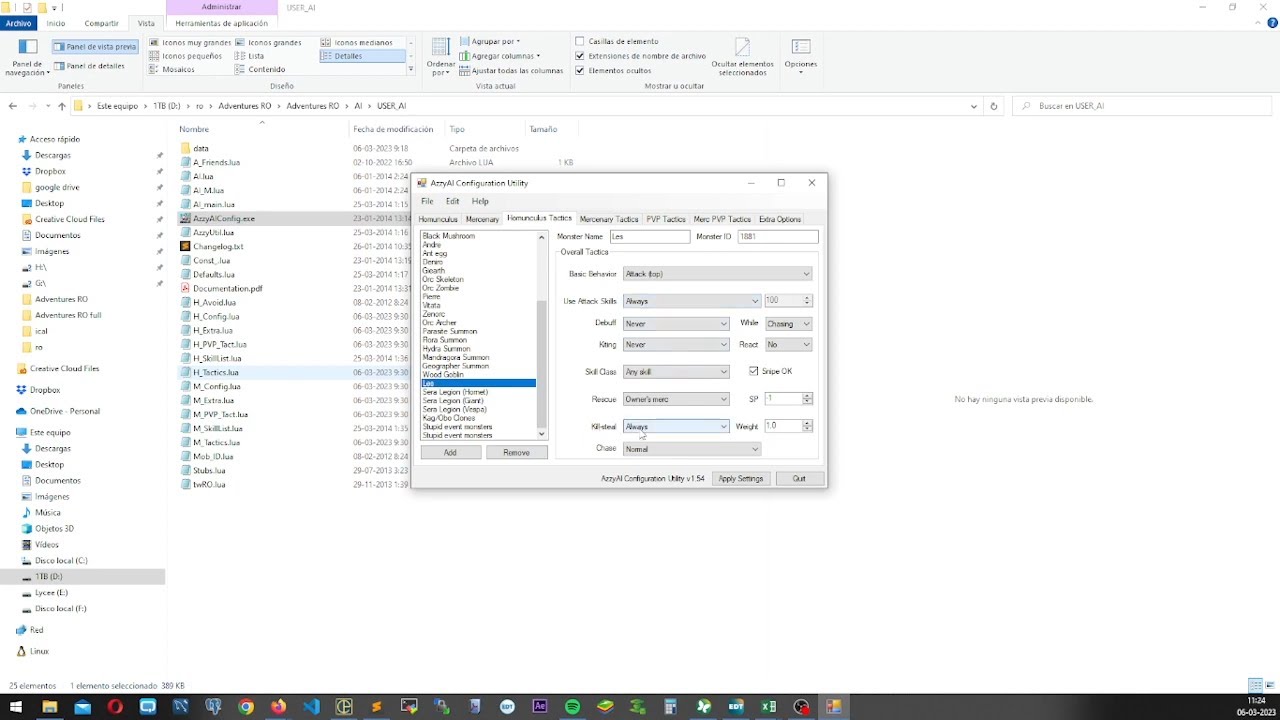 Configuración Azzy AI para Homunculo y Mercenario - YouTube