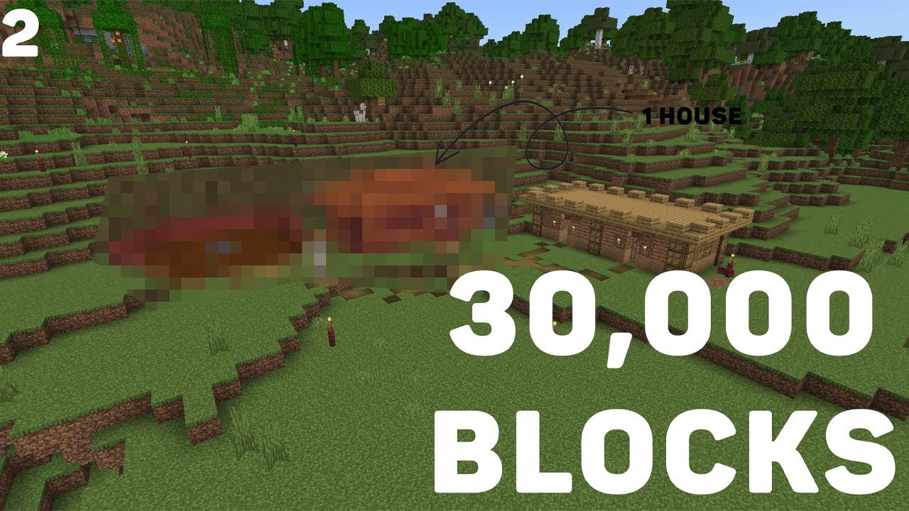 I traveled 30,000 blocks to build one house... - YouTube
