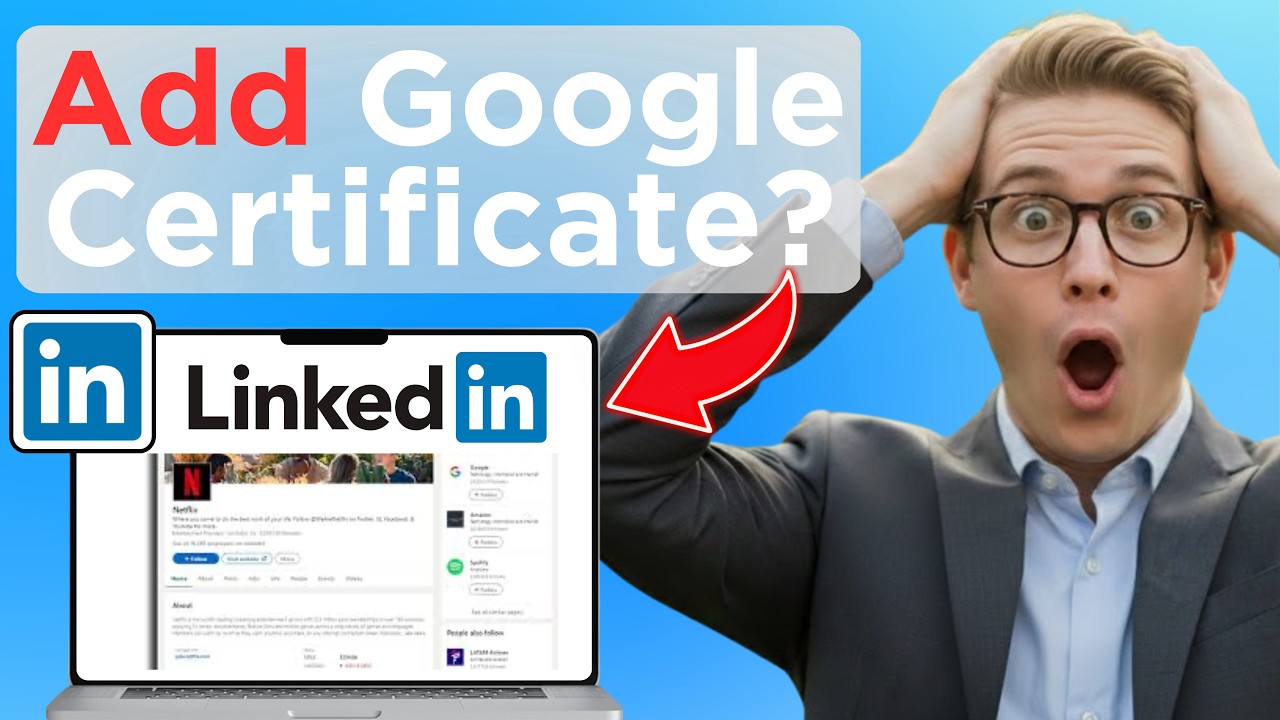 How To Add Google Ads Certificate To LinkedIn Profile (Tested) - YouTube