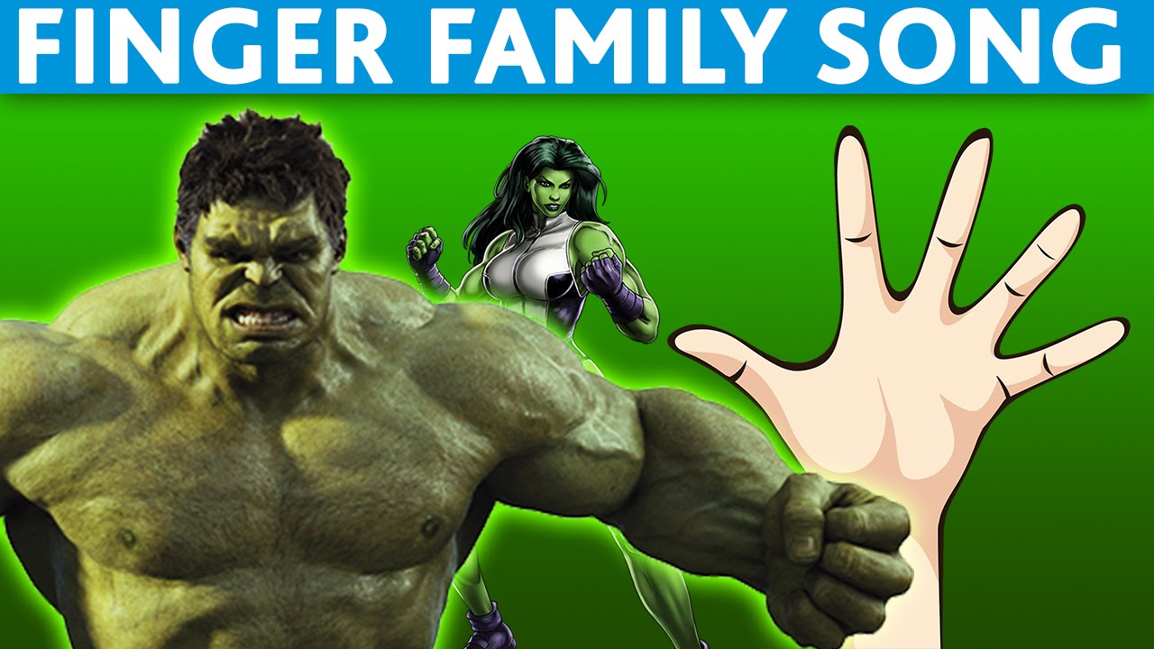 Finger Family HULK - Daddy Finger Song HULK - Nursery Rhymes for ...