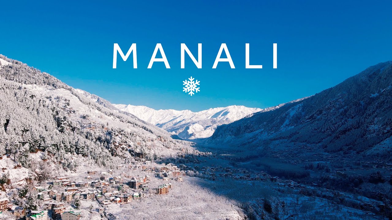 Snowfall in Manali | Winter Hike to Jogini Waterfall | Old Manali Cafes ...
