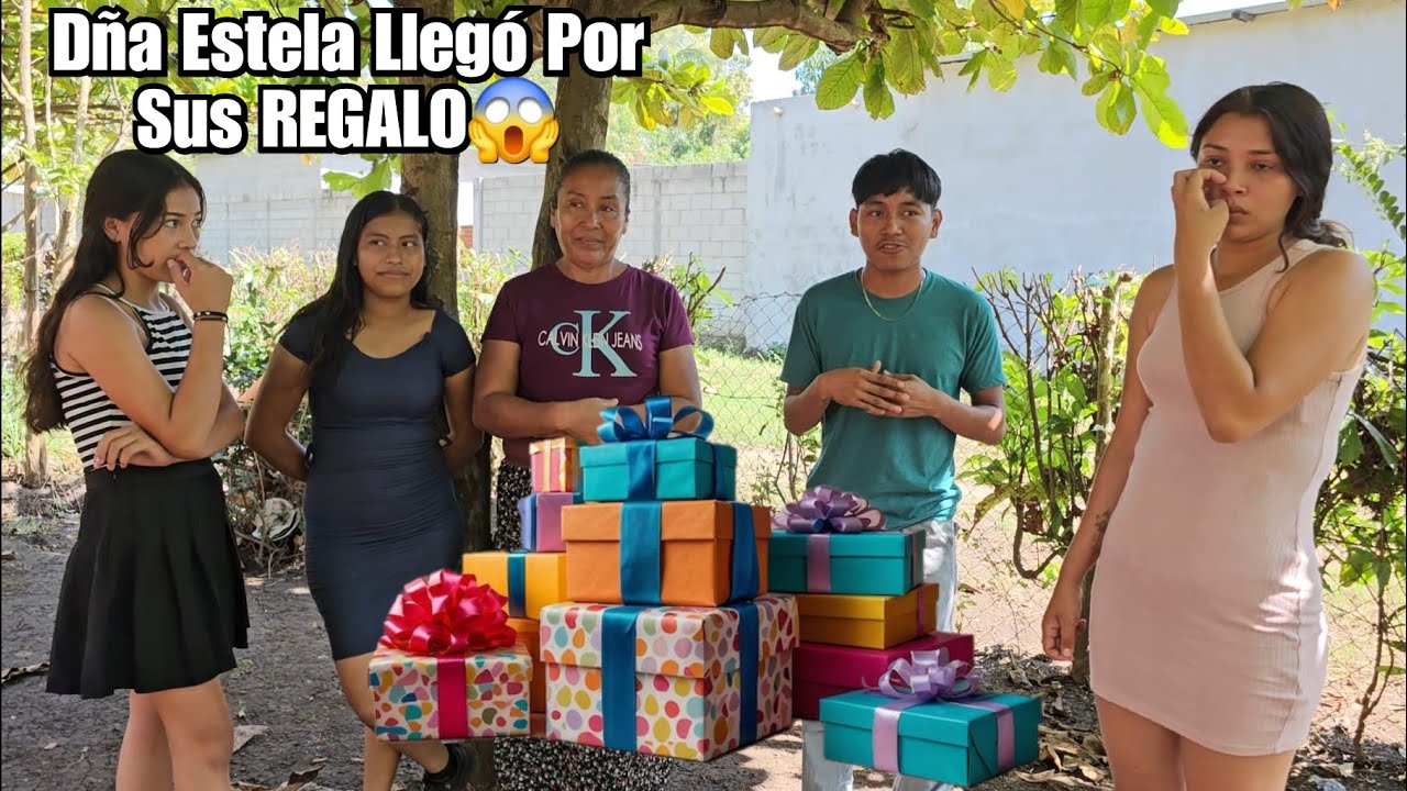 Dña ESTELA Llegó Por sus REGALOS en el Grupo de SERGIO, mirén todo lo ...