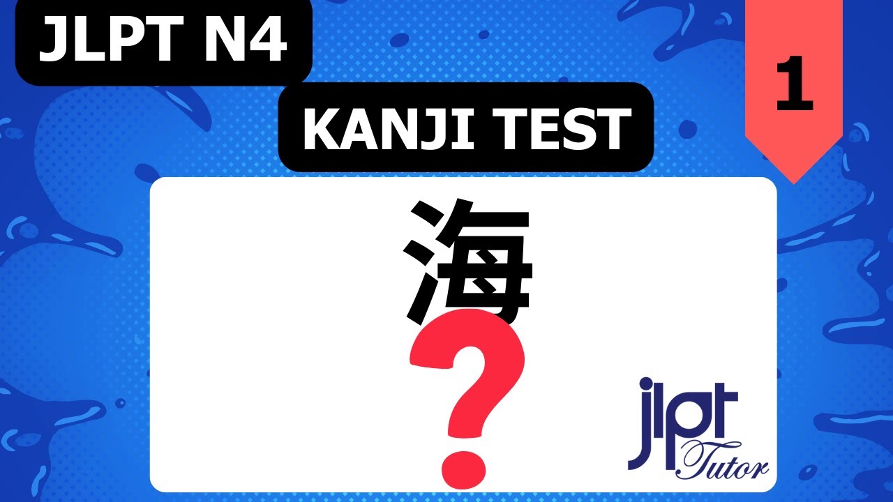 JLPT N4 KANJI TEST #2 Kanji Questions to Prepare for JLPT - YouTube