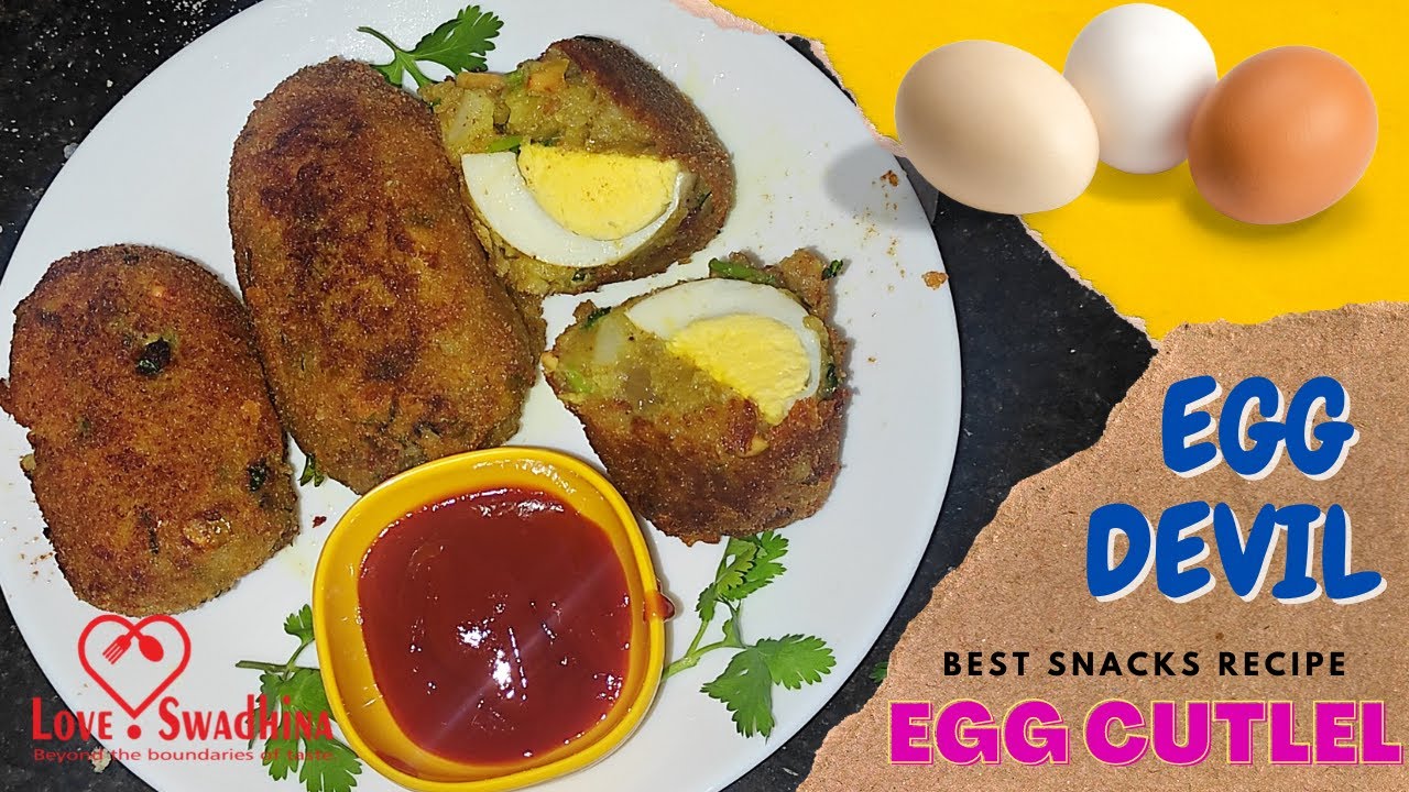 Egg Devil Recipe | Egg Cutlet | Bengali Egg Chop | Kolkata Style Egg Devil Snack - YouTube