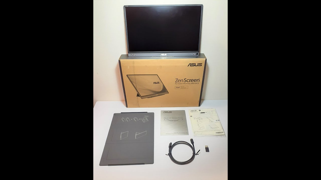 ASUS：MB16ACE 「ASUS MB16ACE モバイルモニター モバ最軽量710g、USBで簡単接続 15.6インチ IPS フルHD ...