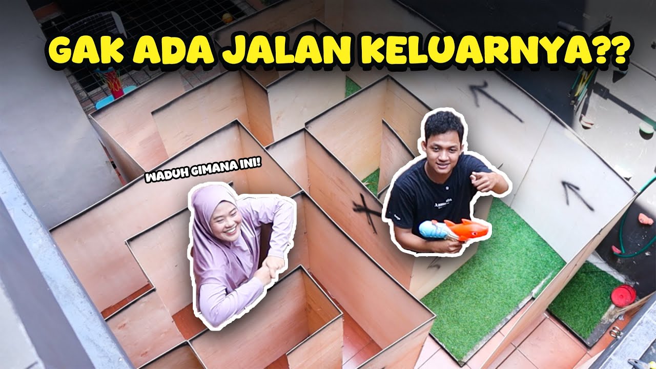 BIKIN LABIRIN TERBESAR DI RUMAH | AZMANNIS - YouTube