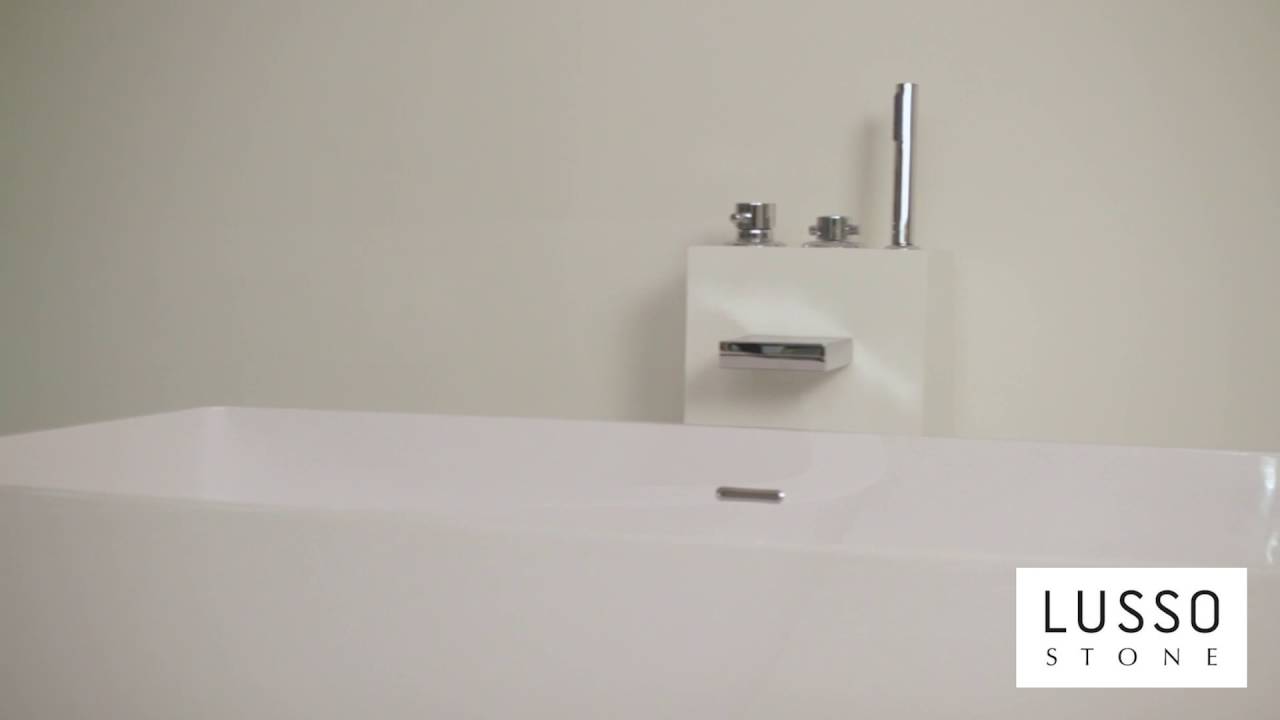 Lusso Vado Freestanding Stone Bath - YouTube