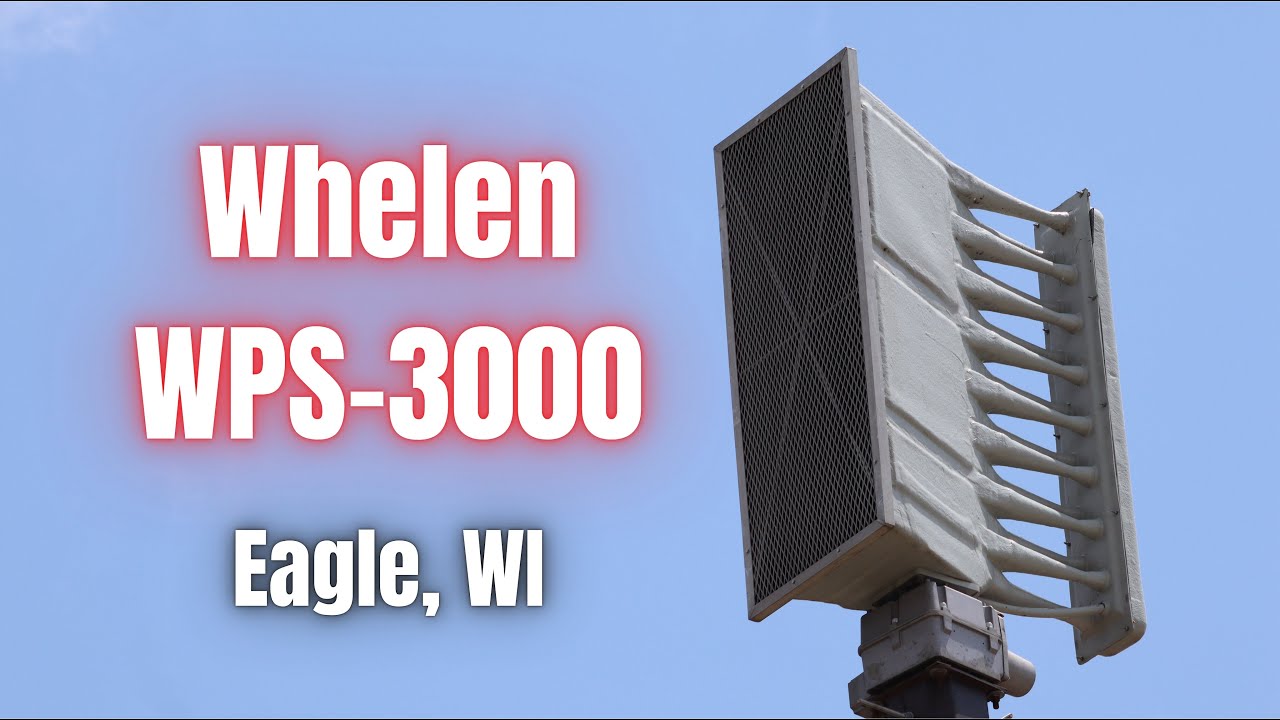 Whelen WPS-3000, Fast Wail, Eagle, WI - YouTube
