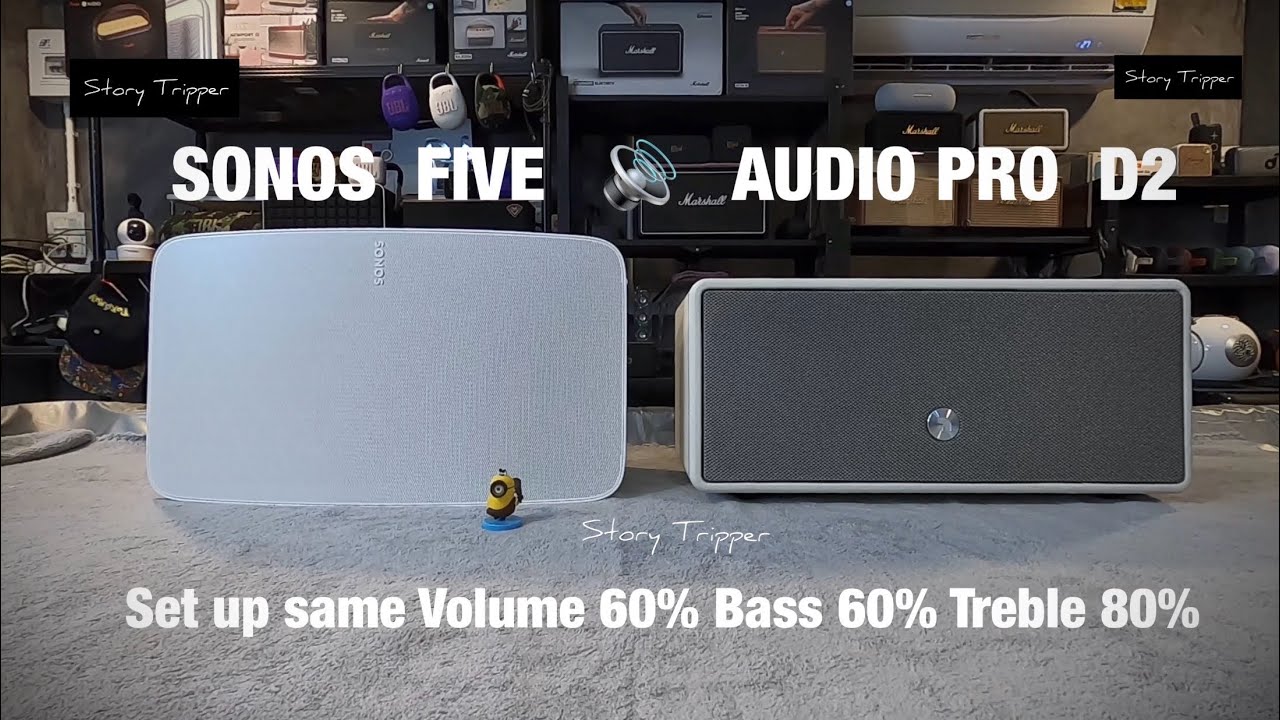 SONOS FIVE vs AUDIO PRO D2 - YouTube