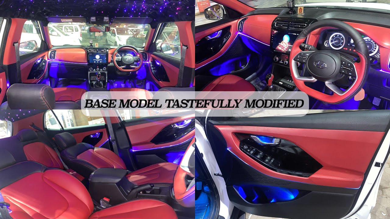 2021 creta e model full leather interior modified|creta modified|18pcs ...