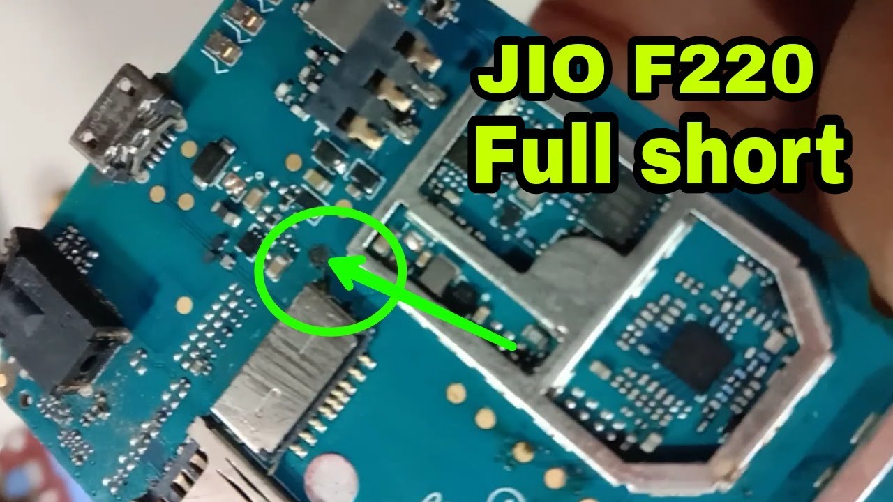 Jio f220 mobile dead problem//Jio f22o phone short problem - YouTube
