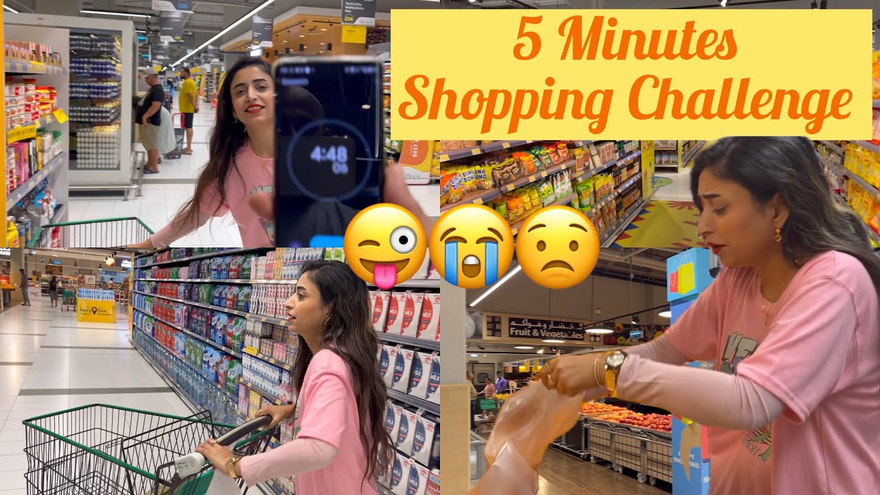 5 Minutes Shopping Challenge || Funny Vlog || Mall Shopping || Dubai ...