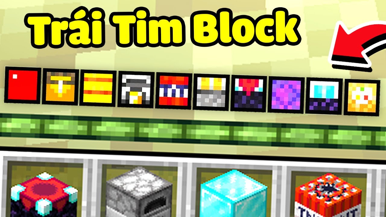 Minecraft Nhưng Bạn Sở Hữu Trái Tim Block - YouTube
