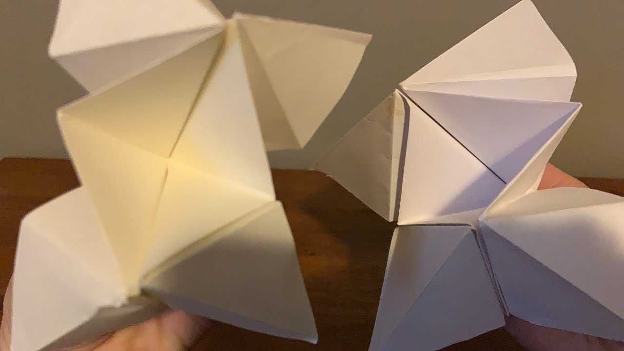 How to make an origami talker - YouTube