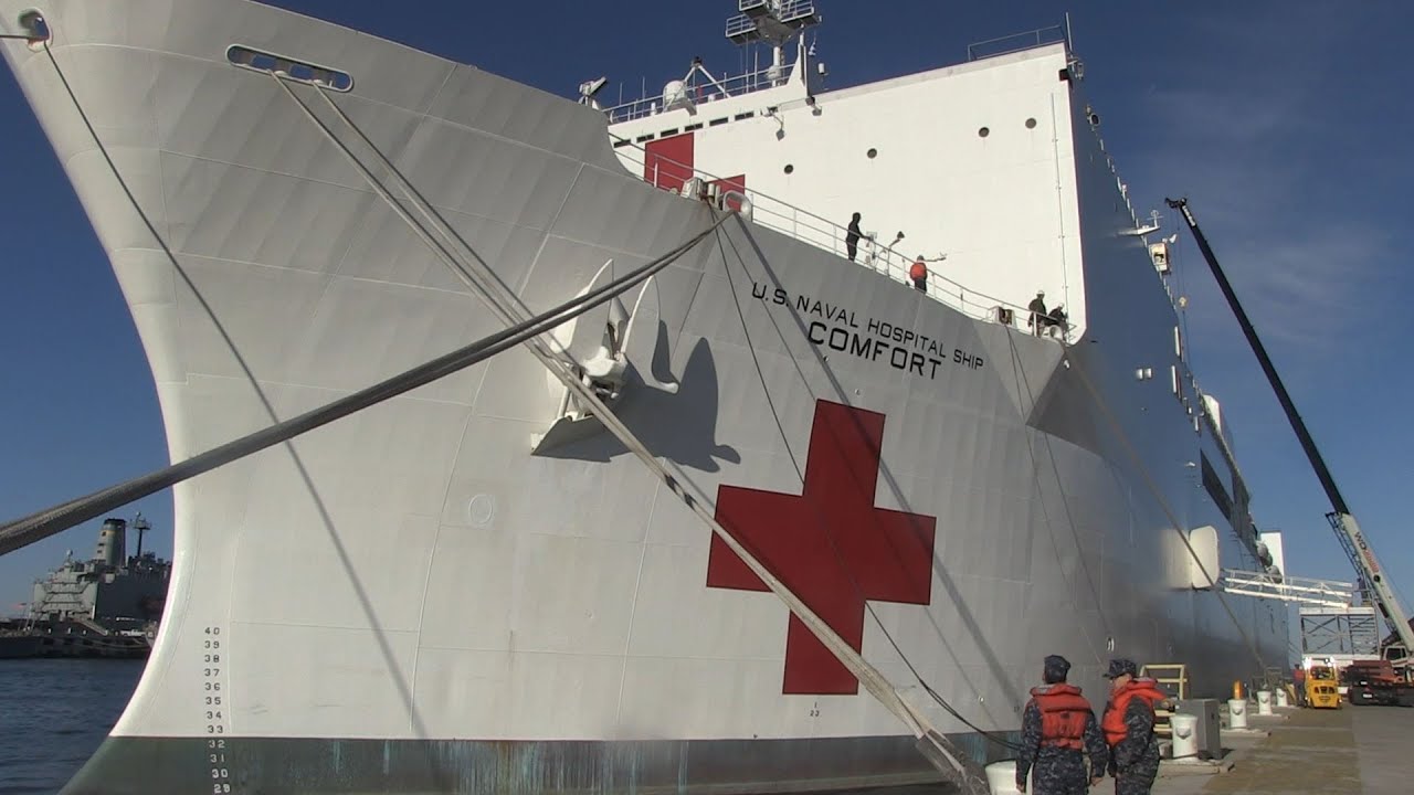 USNS Comfort departs for Continuing Promise '15 - YouTube
