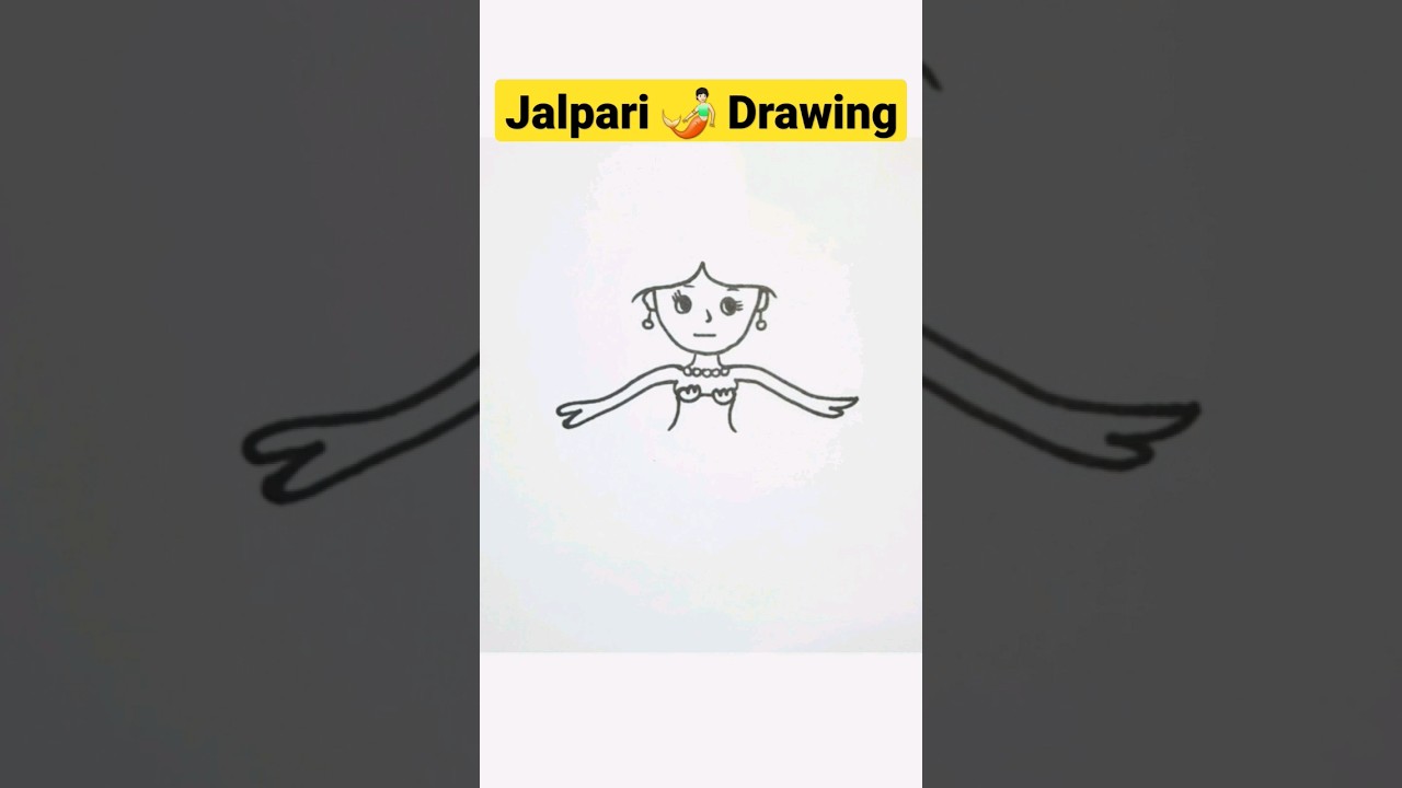 Easy Jal Pari Drawing #shorts #drawing #draw - YouTube