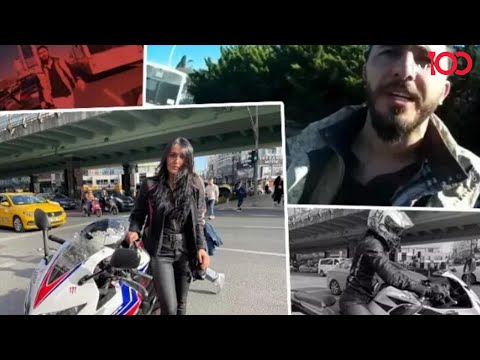 Mecidiyeköy'de kadın motor sürücüsüne ‘tükürüklü taciz'