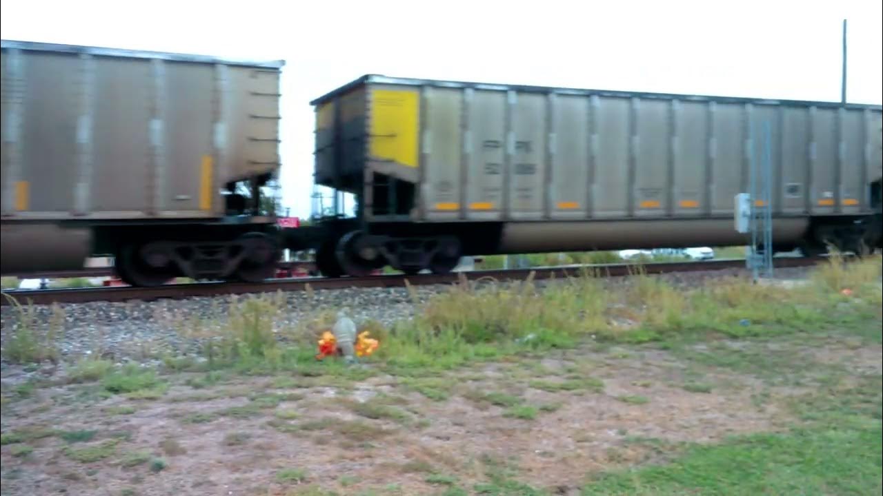 BNSF WB Empty Coal Train w/ 2 DPU pushers in Copperas Cove, TX. 09/23/2024 - YouTube