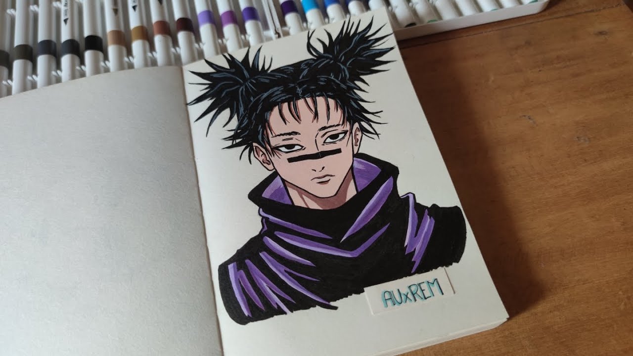 Timelapse Drawing Choso with Acrylic Markers (jujutsu kaisen) - YouTube