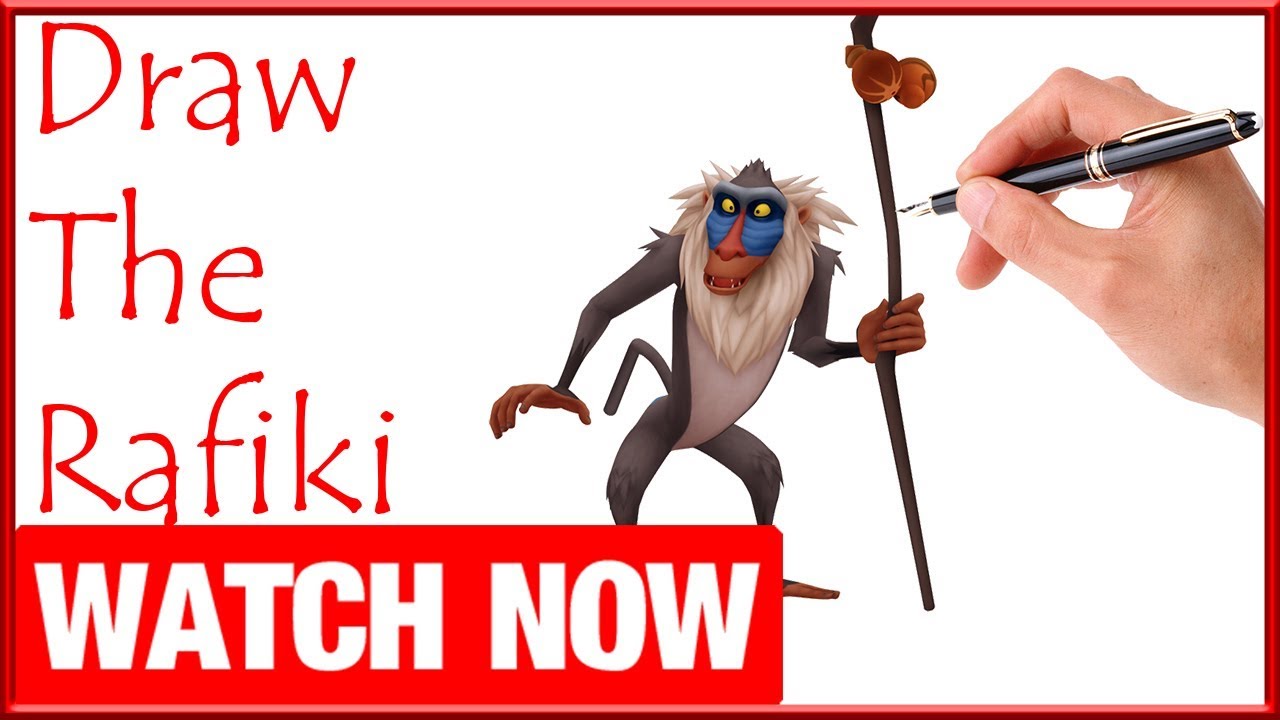How To Draw The Rafiki - Learn To Draw - Art Space - YouTube