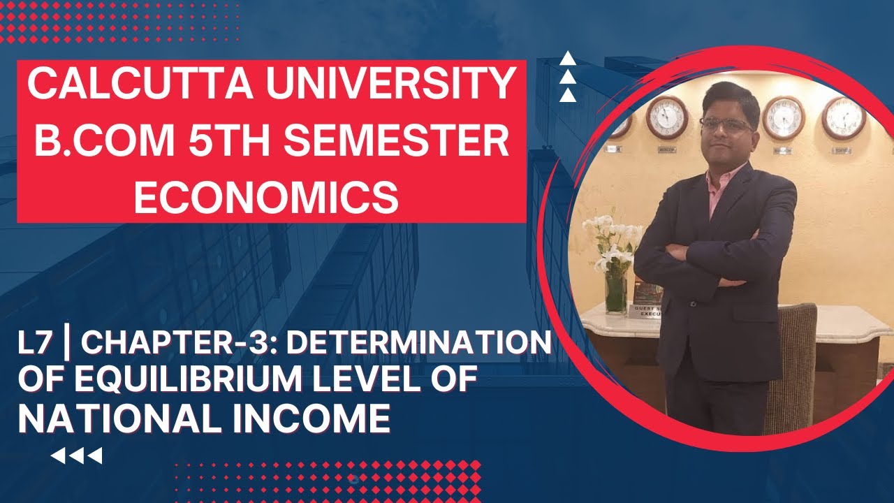 CU | L7 | B.COM-5TH SEMESTER | ECONOMICS | Chapter-3: Determination of Equilibrium Level of NI ...