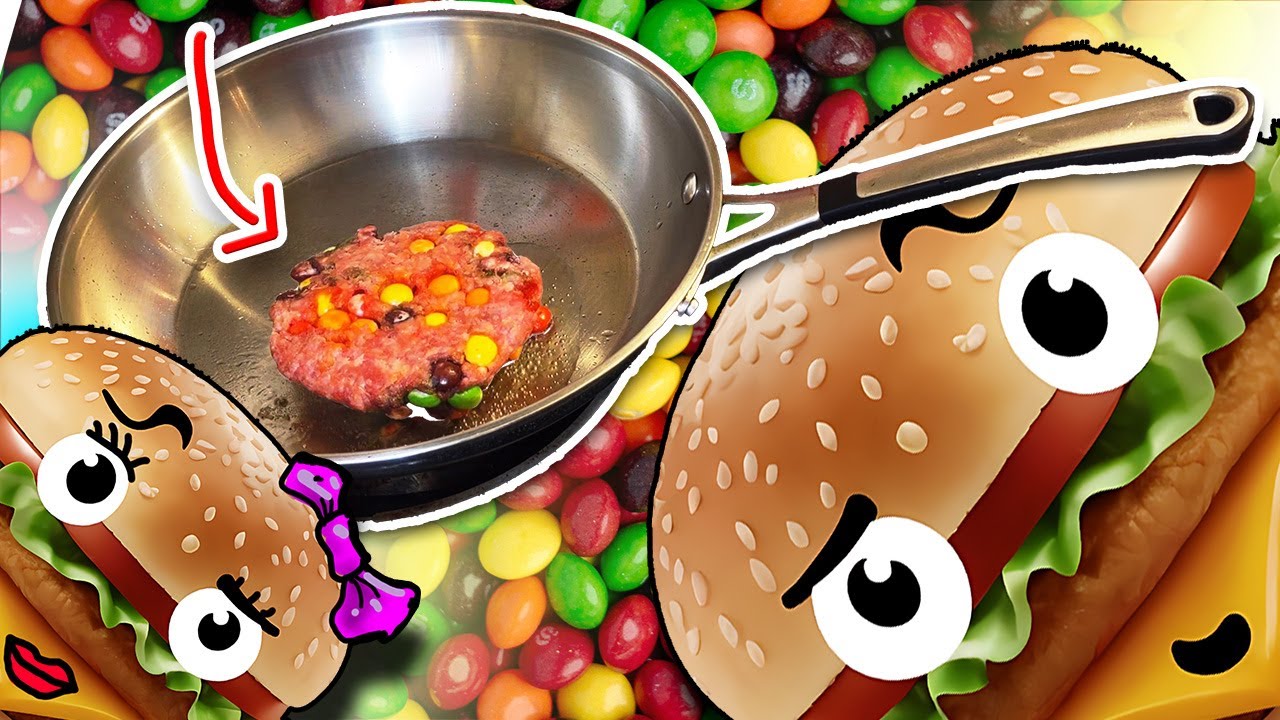 The Skittles Burger - YouTube