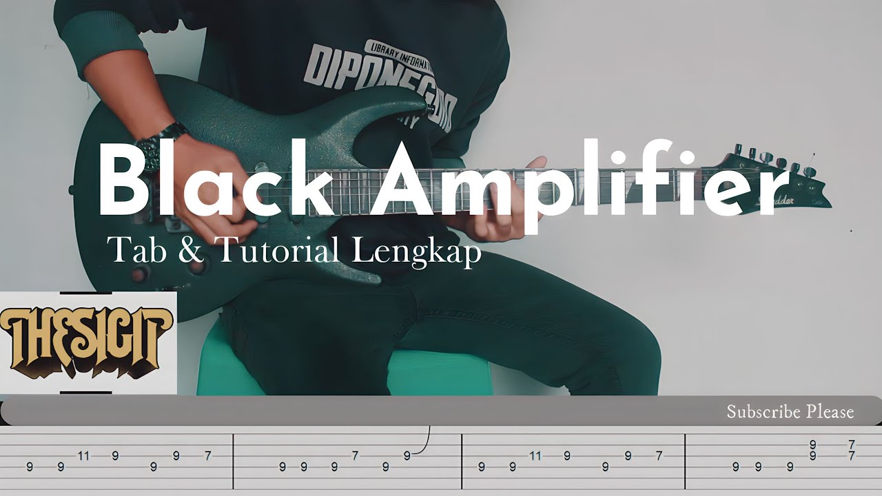 Black Amplifier Guitar Cover | Tutorial & Tab | The Sigit - YouTube