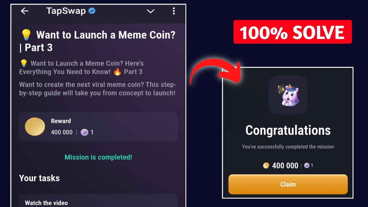 💡Want to Launch a Meme Coin? | Part 3 | Tapswap Code - YouTube