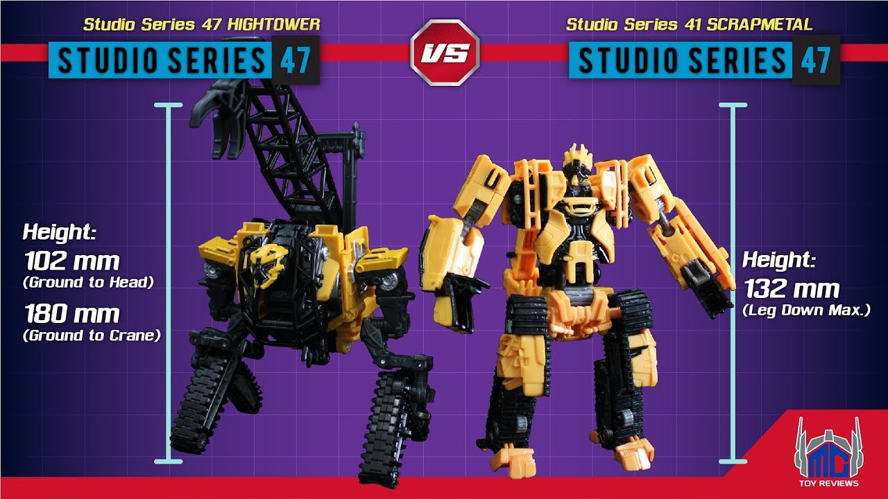 Transformers SS47 Hightower vs SS41 Scrapmetal Size Comparison C34 ...