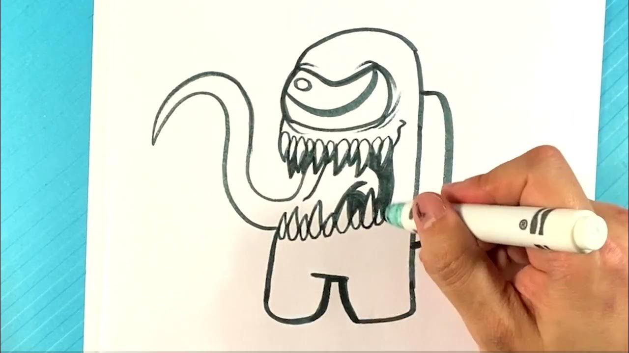 EASY How to Draw AMONG US IMPOSTER - YouTube