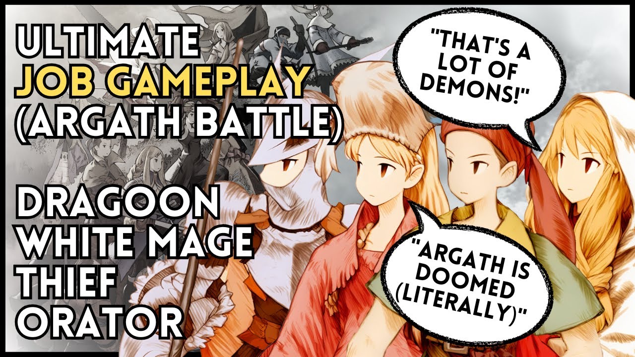 Final Fantasy Tactics - Job Gameplay ⚔️ Dragoon | White Mage | Thief ...