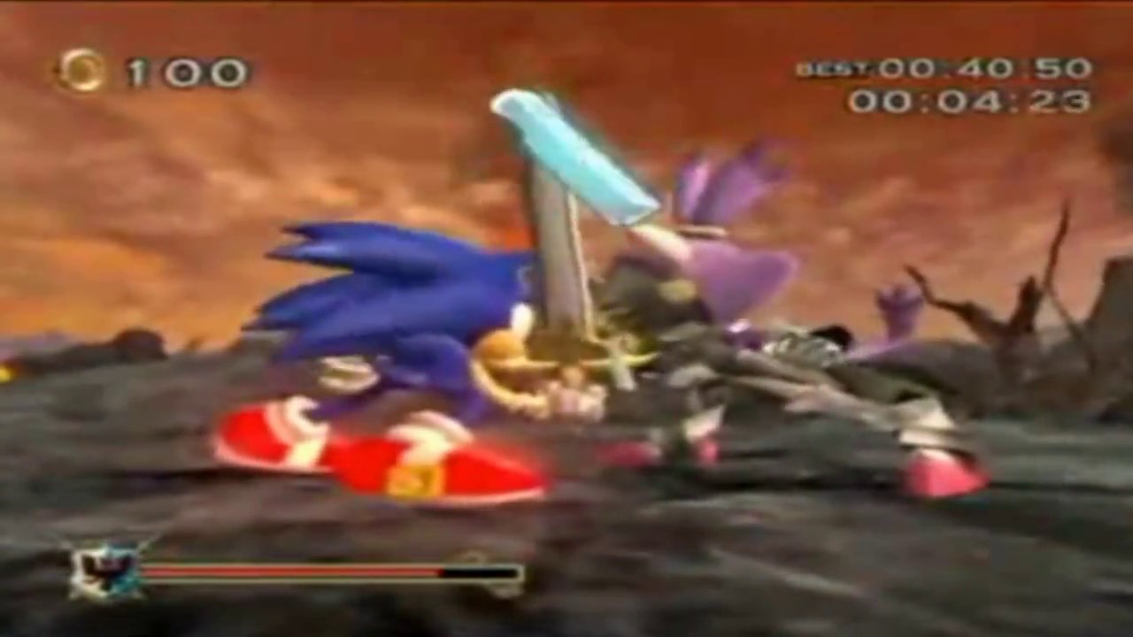 sonic wii - SWORD CLASHES - YouTube