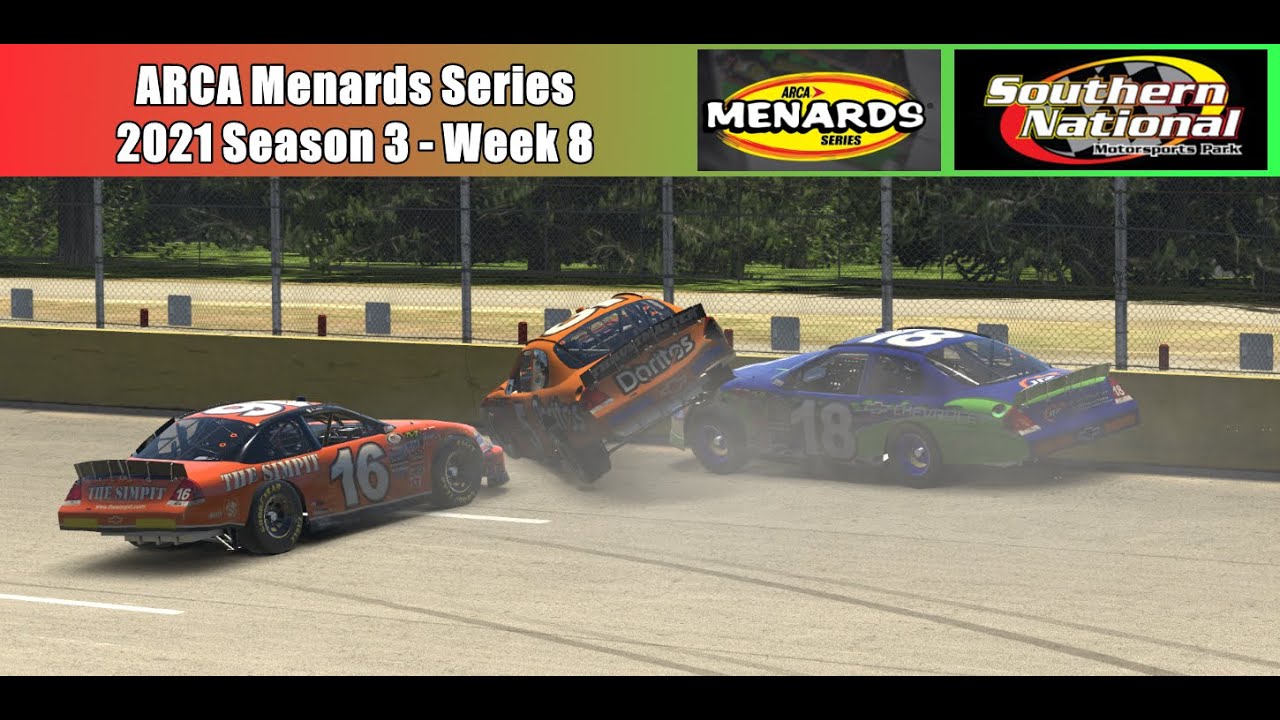 iRacing ARCA Series 2021 Season 3 Week 8 at Southern National ...