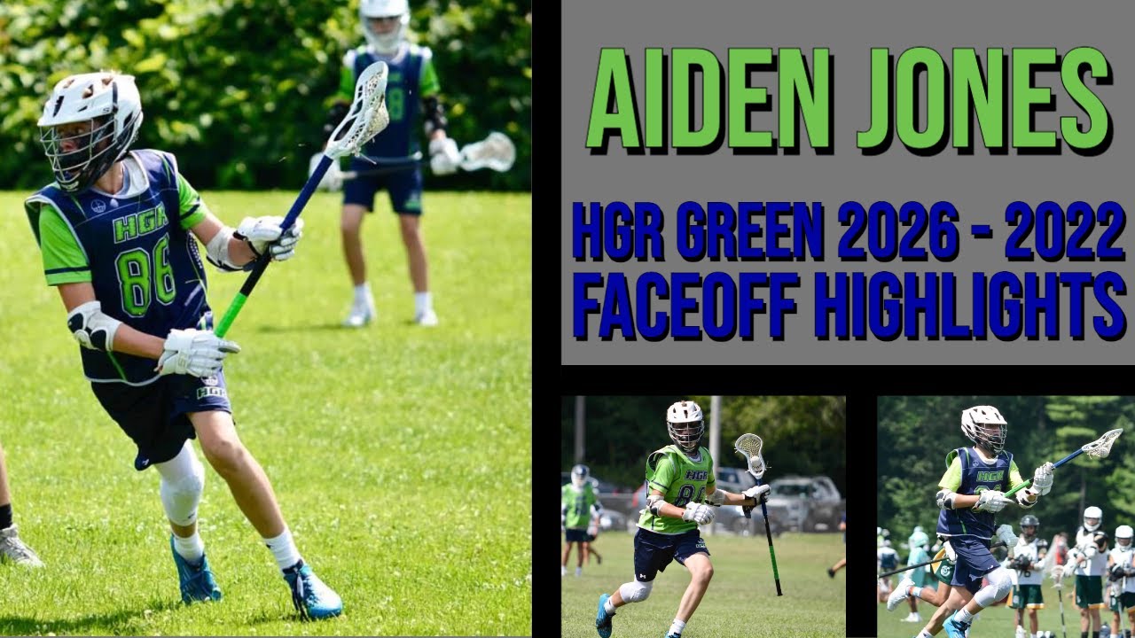 Aiden Jones - HGR Green Faceoff Highlights - YouTube