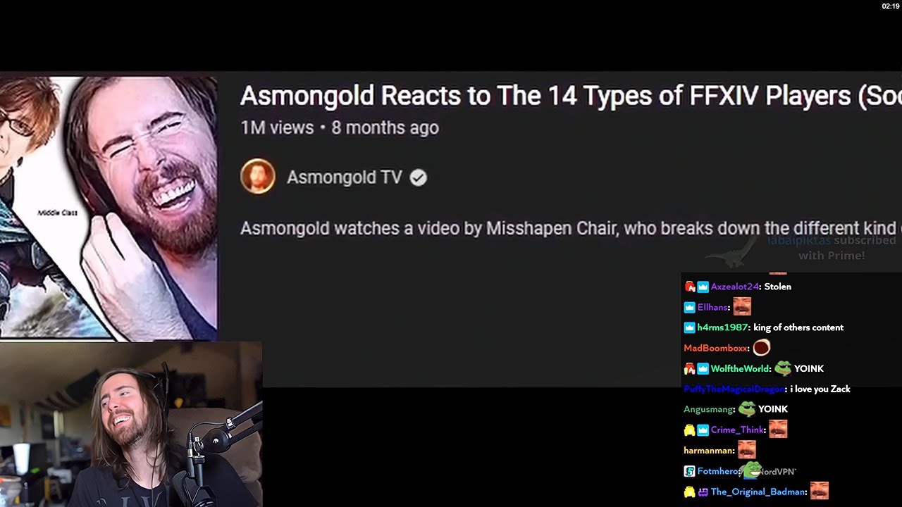 Asmongold Gets Called Out By The Video Hes Watching Youtube