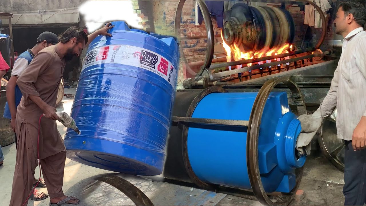 Rotational Molding The Process of Manufacturing PVC Water Tank || How ...
