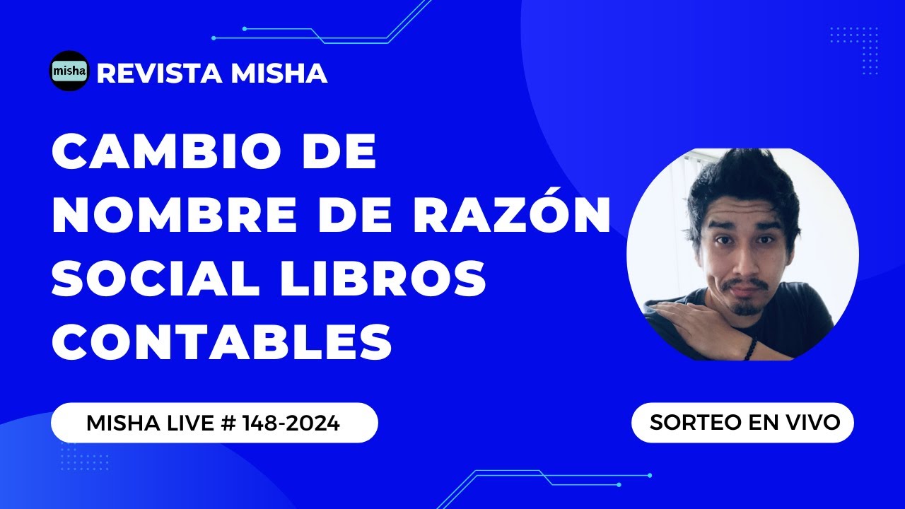 CAMBIO DE NOMBRE DE RAZON SOCIAL LIBROS CONTABLES - YouTube