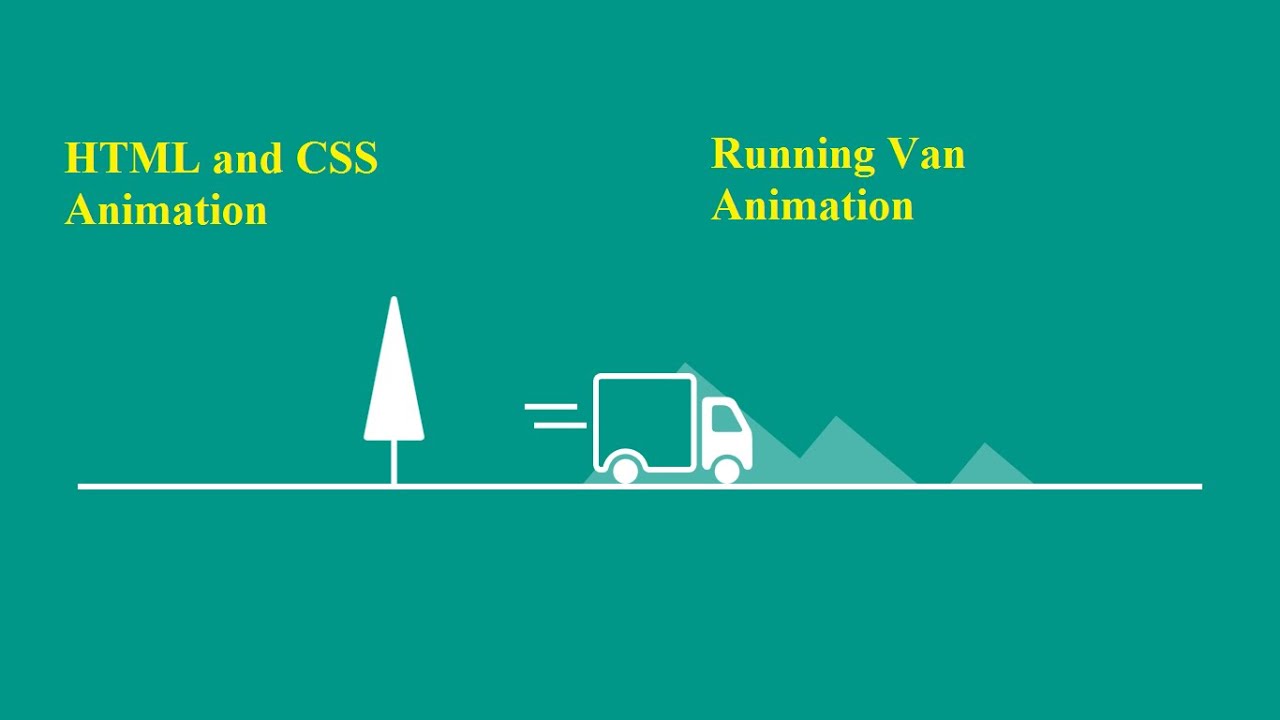 Van || Running Van || HTML and CSS Animation - YouTube