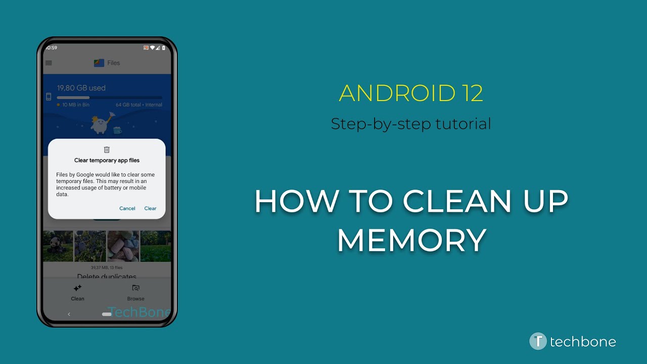 How to Clean up Memory [Android 12] - YouTube