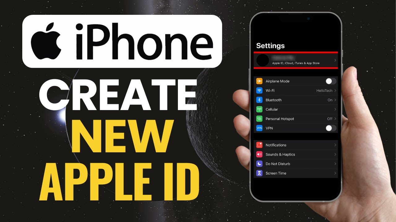 How To Create A New Apple ID On iPhone! [2024] - YouTube