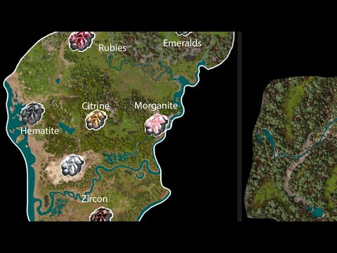 Prior extincton all gem locations map | jurassic ecosystem - YouTube