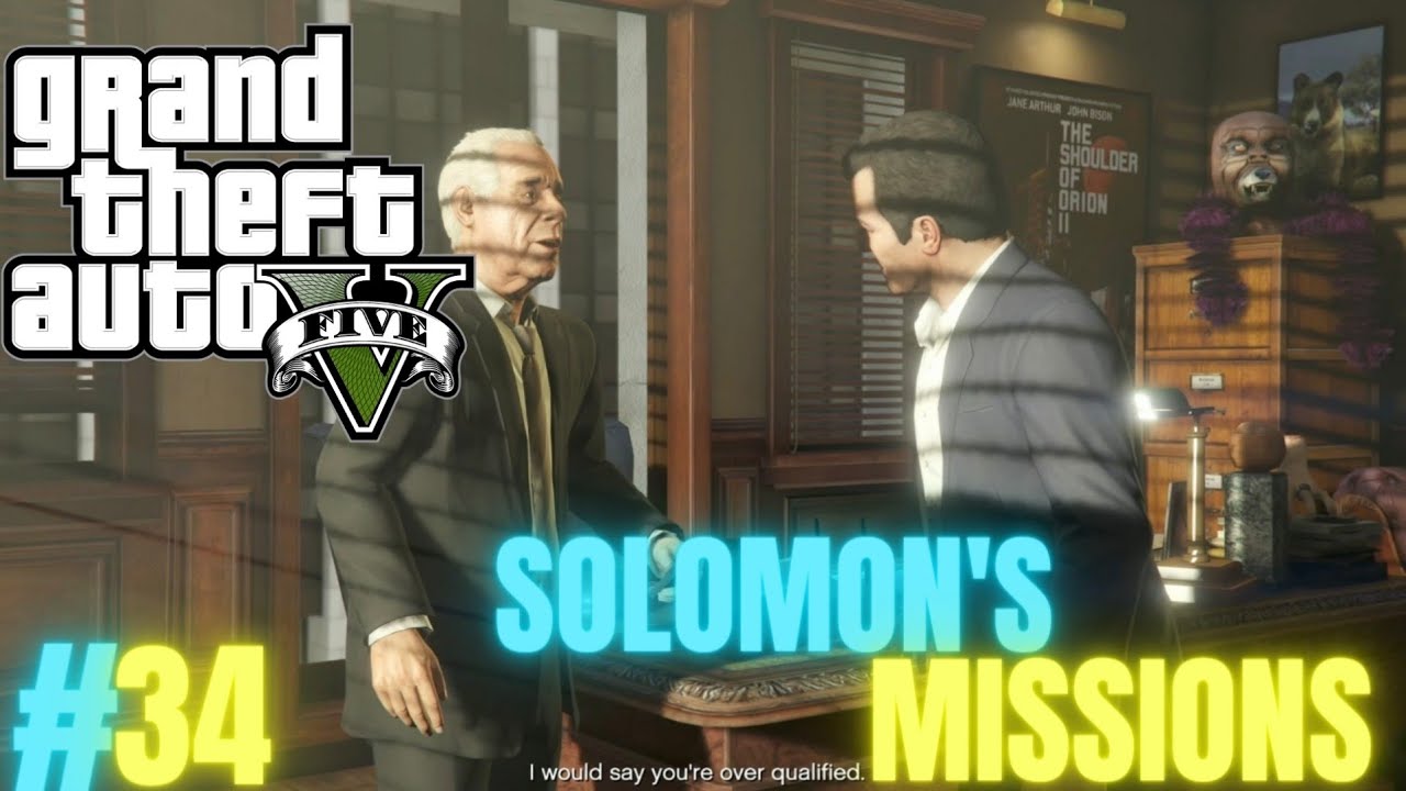 All remaining Solomon Missions || GTA 5 || Story mode || #34 || - YouTube